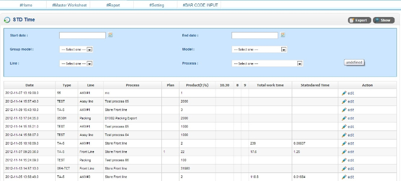 Production Control Lot Production Control Lot